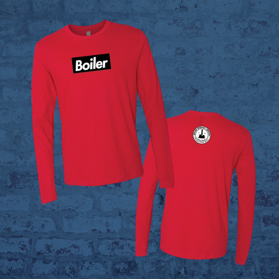 Boiler Box Logo Long Sleeved T-shirt - Boiler Brewing Company