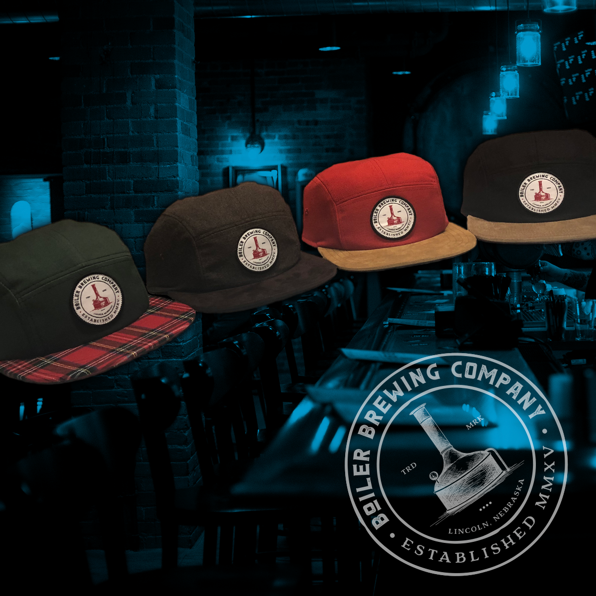 5 Panel Hat - Boiler Brewing Company